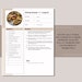 Recipe Template for Google Docs | Printable Recipe Binder Sheet ...