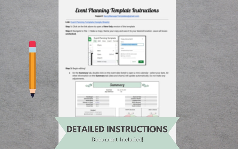 Ultimate Event Planning Template for Google Sheets Automated | Etsy