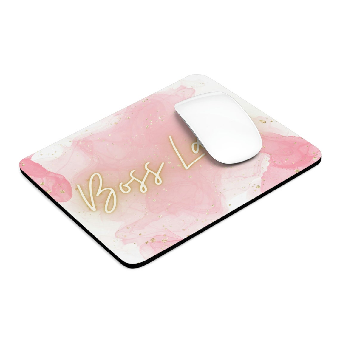 Boss Lady Mouse Pad | Girl Boss Mousepad | Pink Office Decor | Desk ...