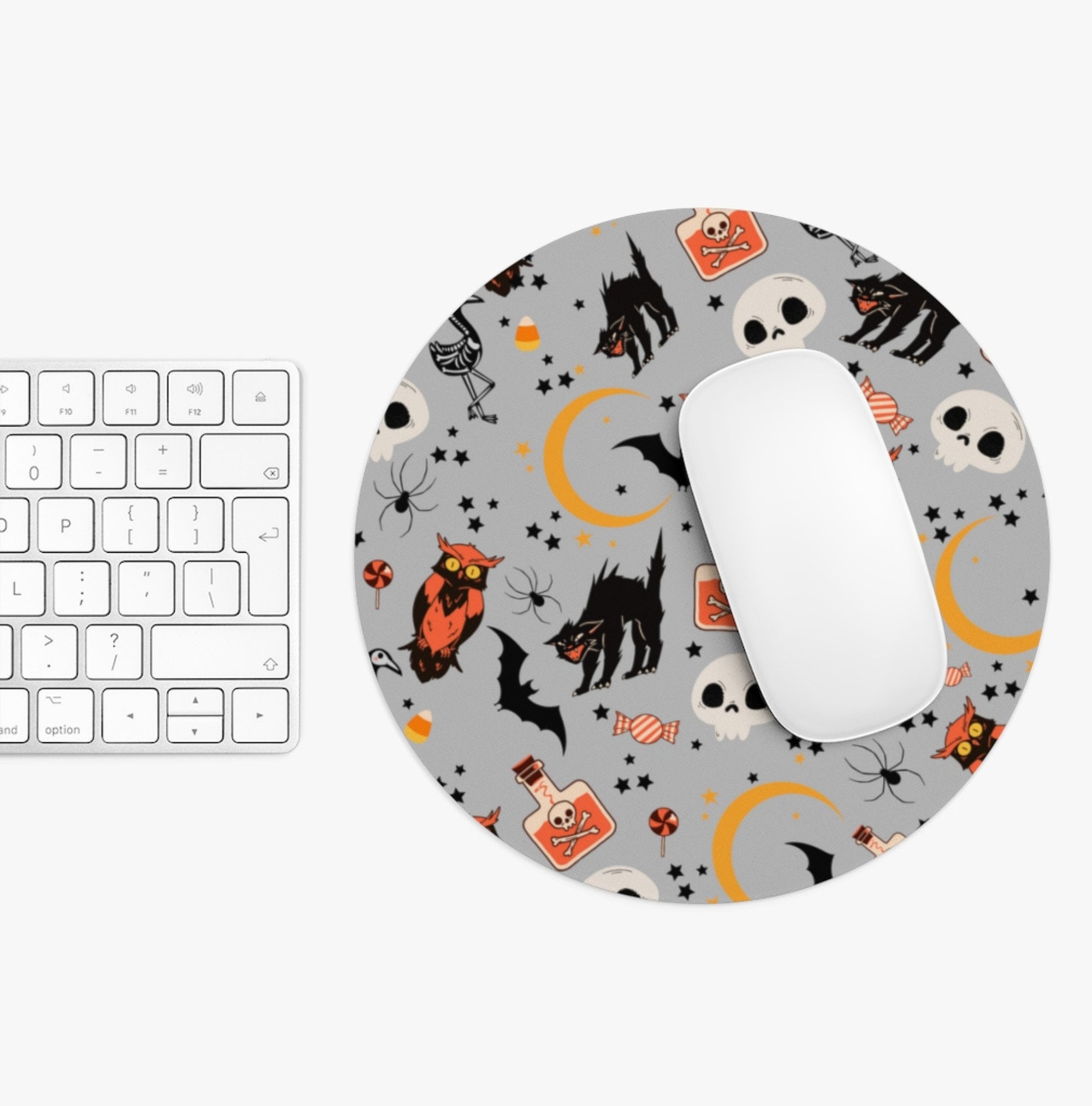 Spooky Doodles Mouse Pad | Halloween Mousepad | Trendy Office Decor ...