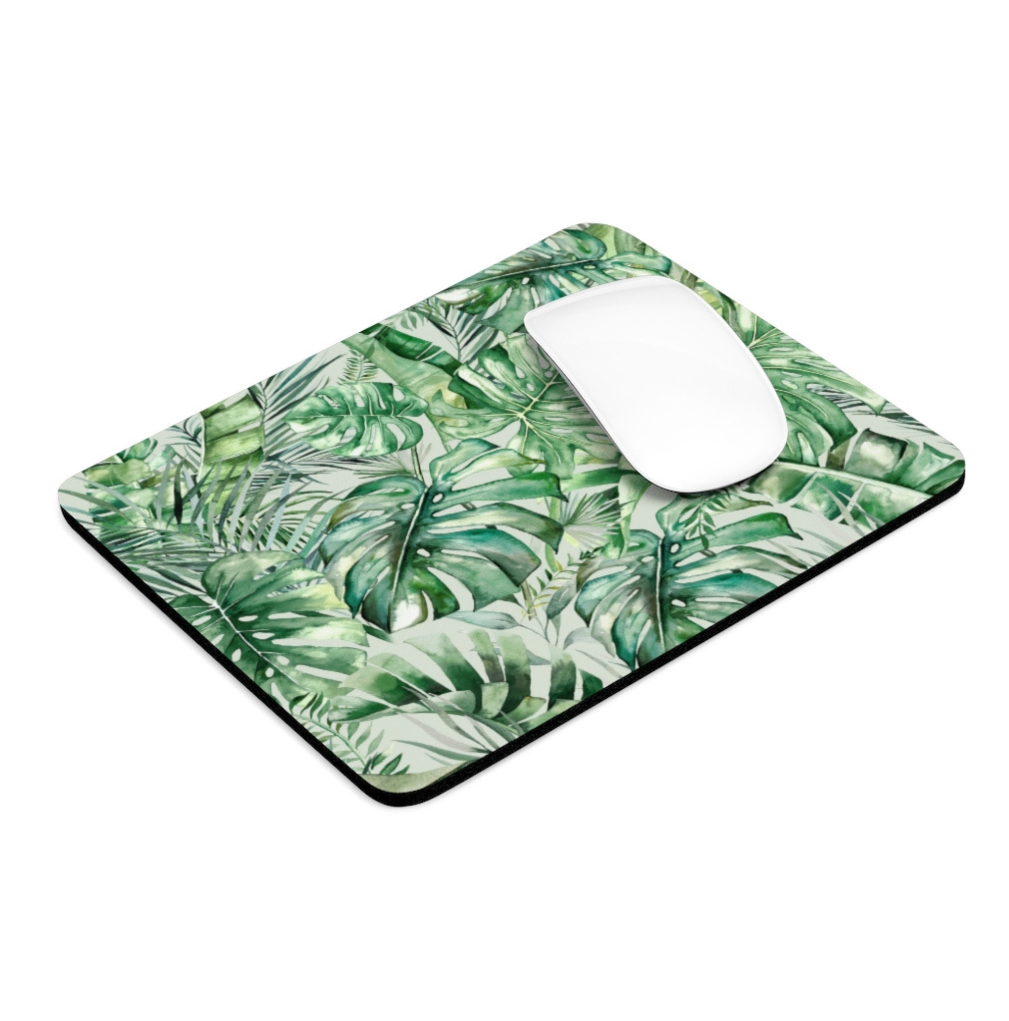 Monstera Mouse Pad | Cute Leaf Plant Mousepad | Boho Office Decor ...