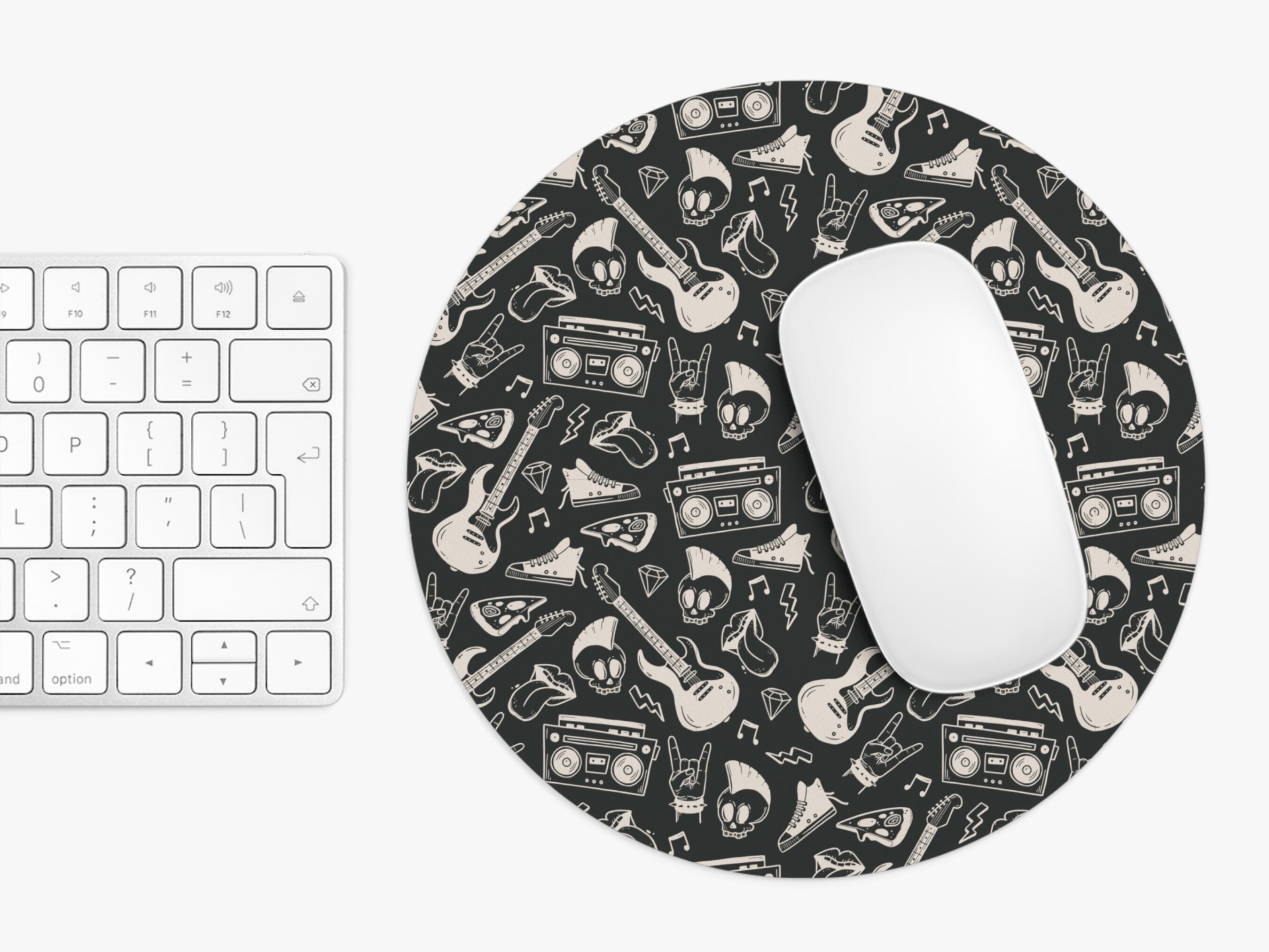 Punk Rock Mouse Pad | Fun Office Decor | Grunge Computer Mousepad ...