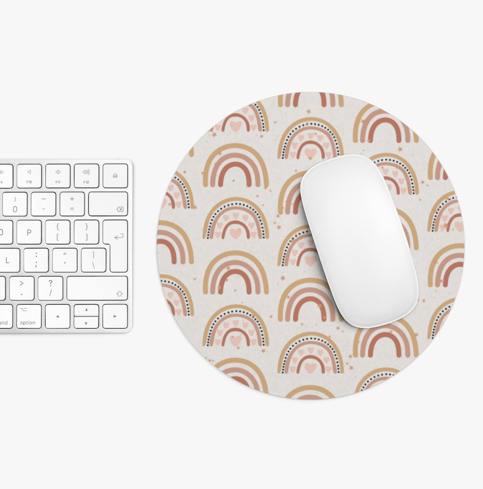 Boho Rainbow Mouse Pad | Cute Mousepad | Boho Office Decor | Computer ...