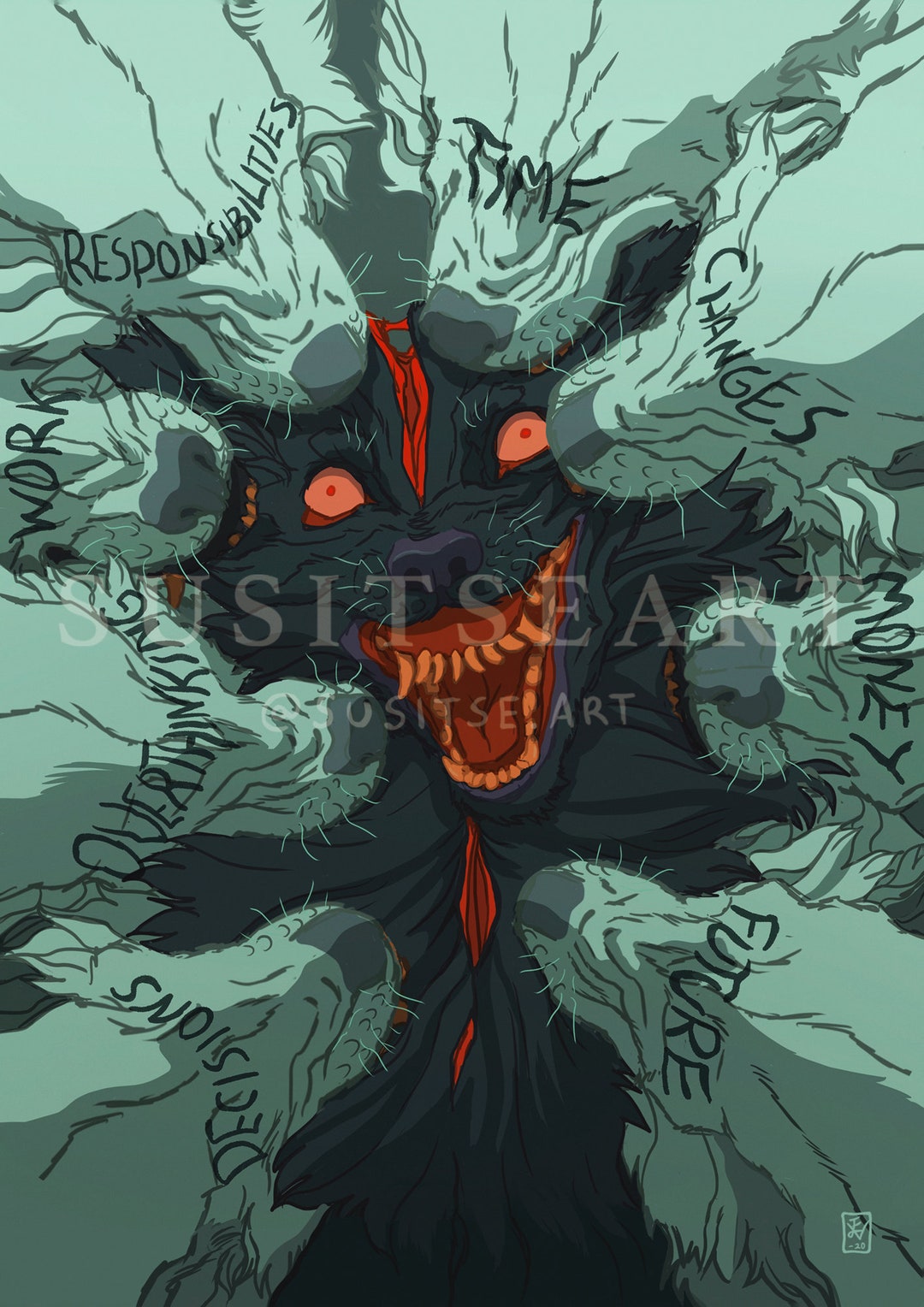 Tear Apart - A4 / 11.7" X 8.27" Art Print - Etsy