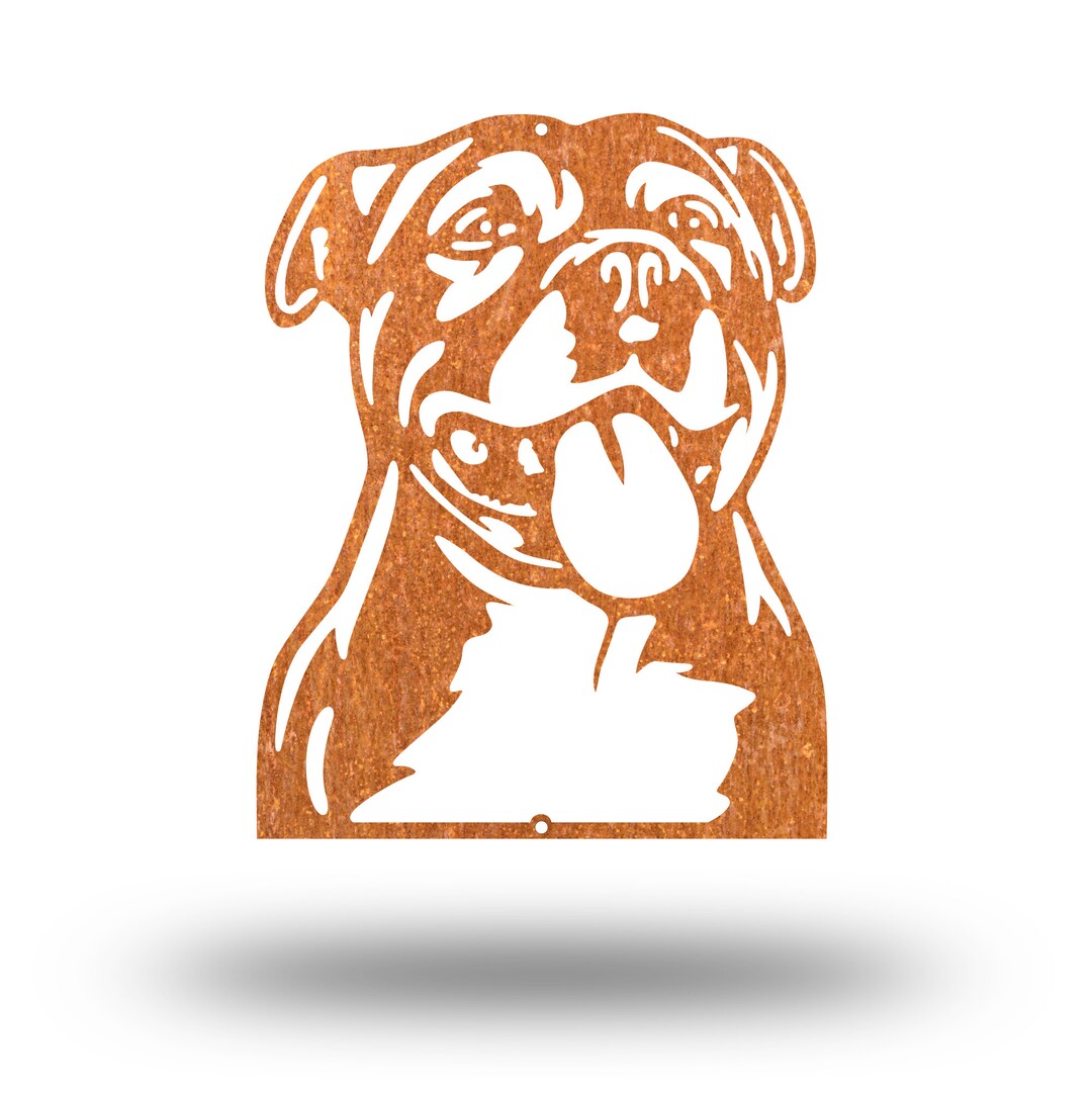 Metal Staffordshire Bull Terrier Dog Staffy Wall Art Stafford Hanging ...