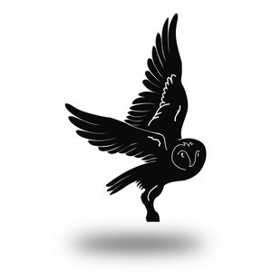 Metal Owl Fence Topper Garden Art Outdoor Ornaments Rusted Sculpture - Etsy