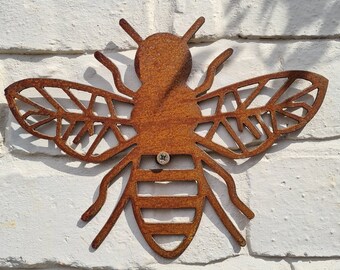 Rusty Metal Bee - Etsy UK