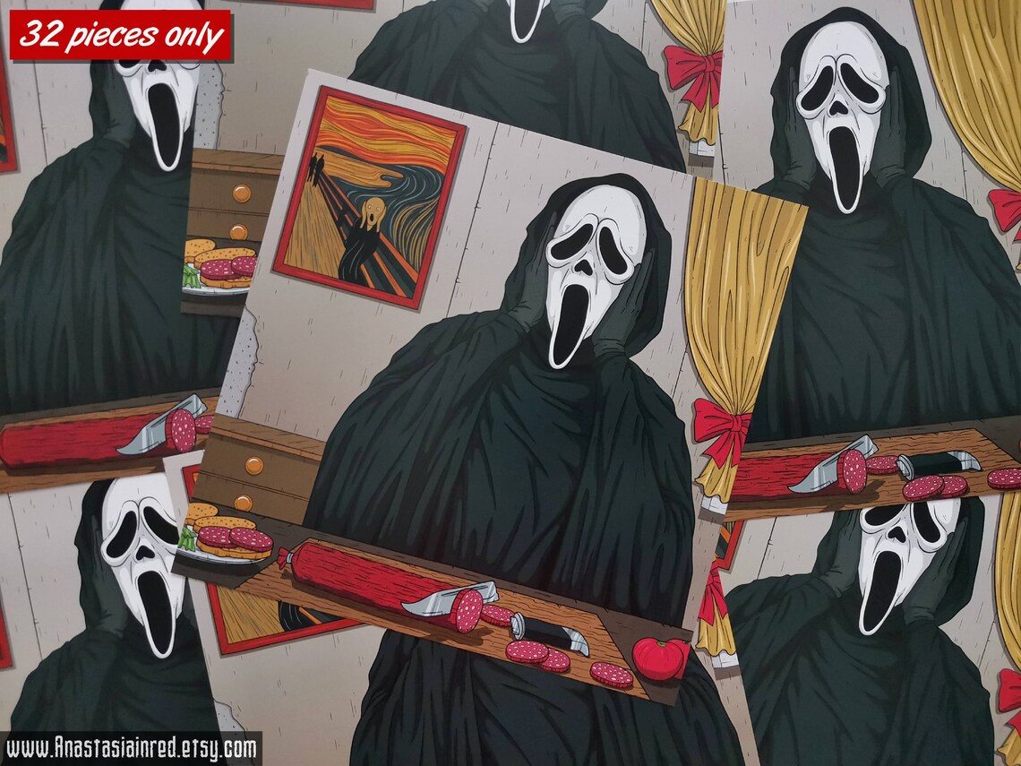 Cute Ghostface. Funny Horror Art Print Inspired by Scream Film | Etsy