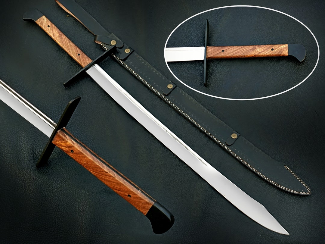 Handmade High Carbon Steel Grosse Messer Sword With Sheath Unique Gift ...