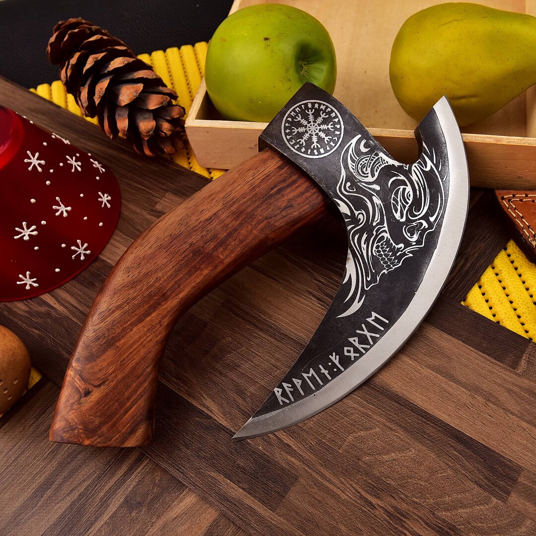 Viking Pizza Cutter Axe, Viking Pizza Axe, Custom Hand Forged Pizza Axe ...