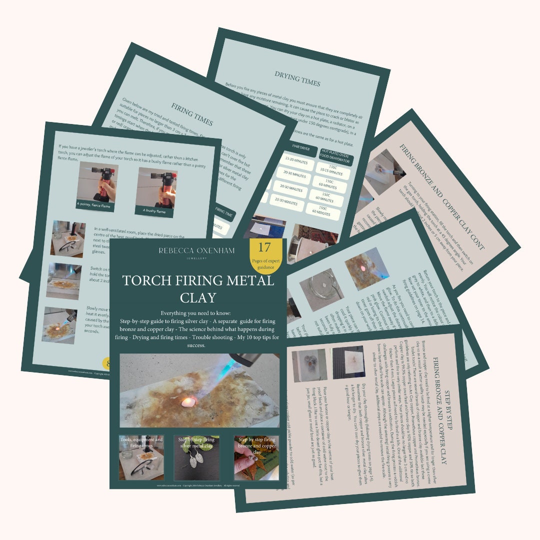 Torch Firing Guide for Silver Clay & Metal Clay – 17-page PDF Download ...