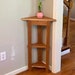 Solid Cherry Corner Table With Shelves - Etsy