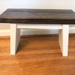 18x7 Single Step Stool Wooden Step Stool Rustic Step Stool - Etsy