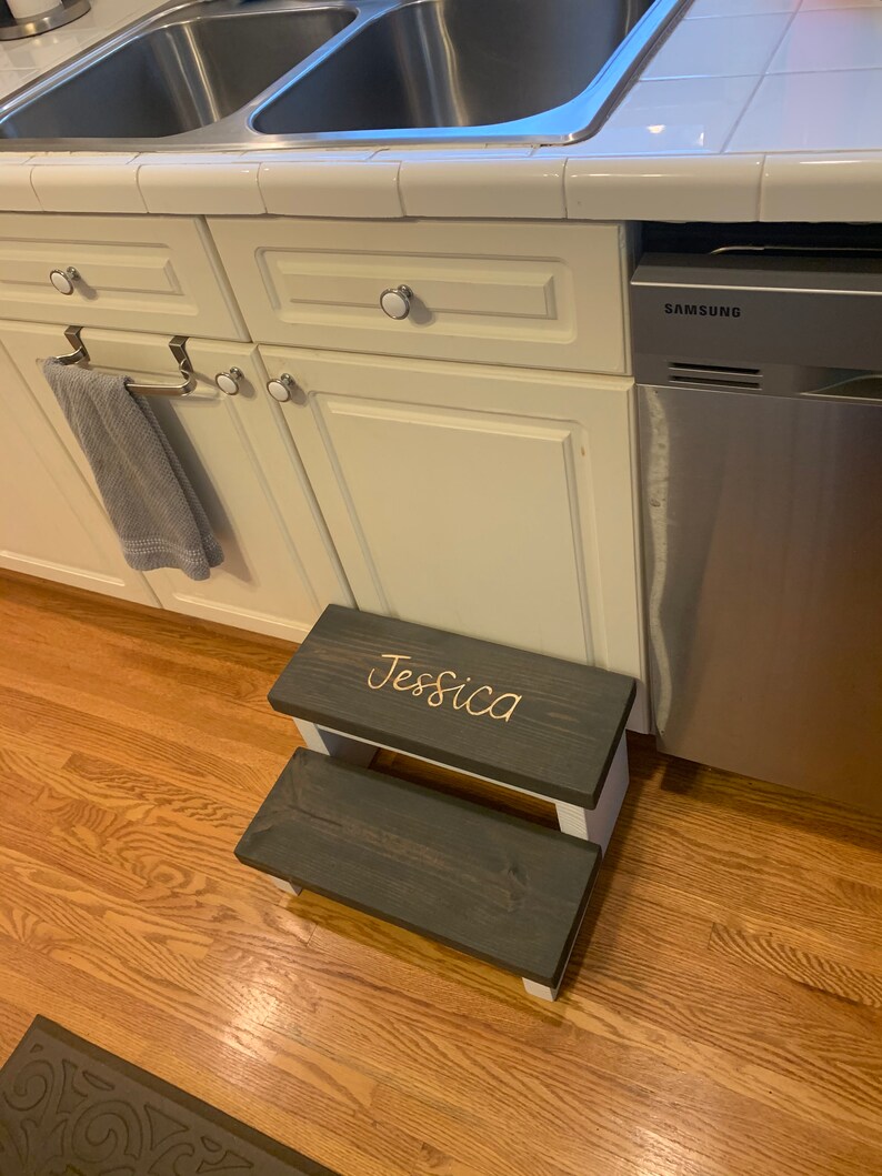 Large Step Stool Adult Size Stool Wooden Step Stool | Etsy