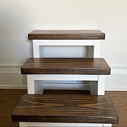 Three Step Stool Extra Large Step Stool - Etsy