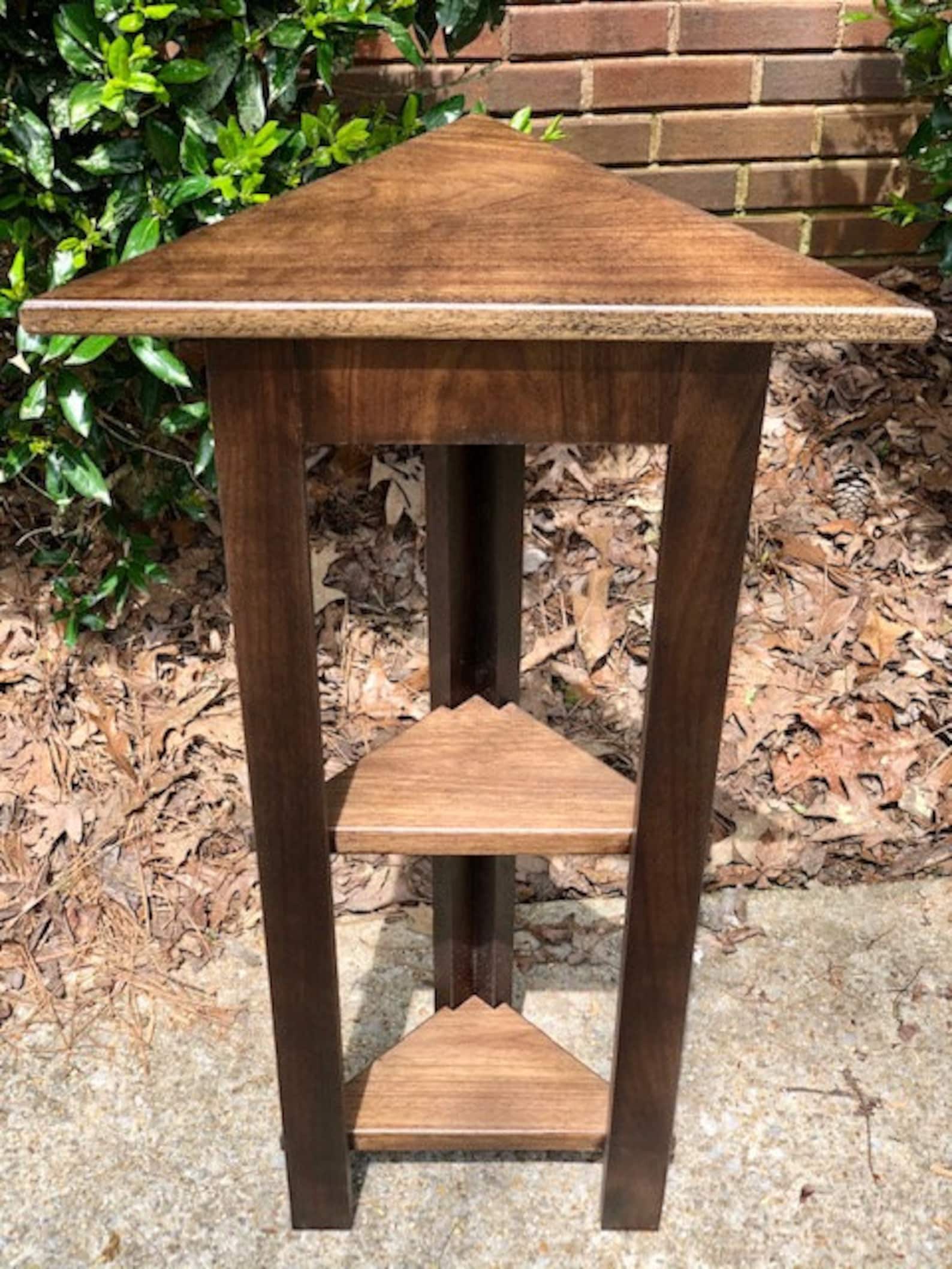 Corner Table With Shelves - Etsy