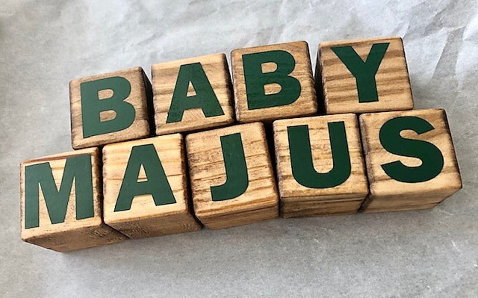 Personalized Name Blocks Wooden Baby Square Building Blocks - Etsy