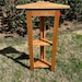 Solid Cherry Corner Table With Shelves - Etsy