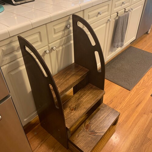 Three Step Stool Extra Large Step Stool - Etsy