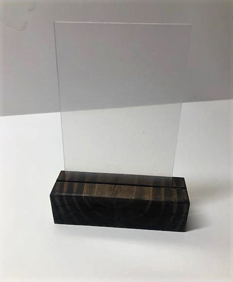 Wooden Base for Acrylic Signs Table Number Stand Table Sign - Etsy