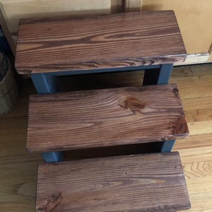 Three Step Stool Extra Large Step Stool - Etsy