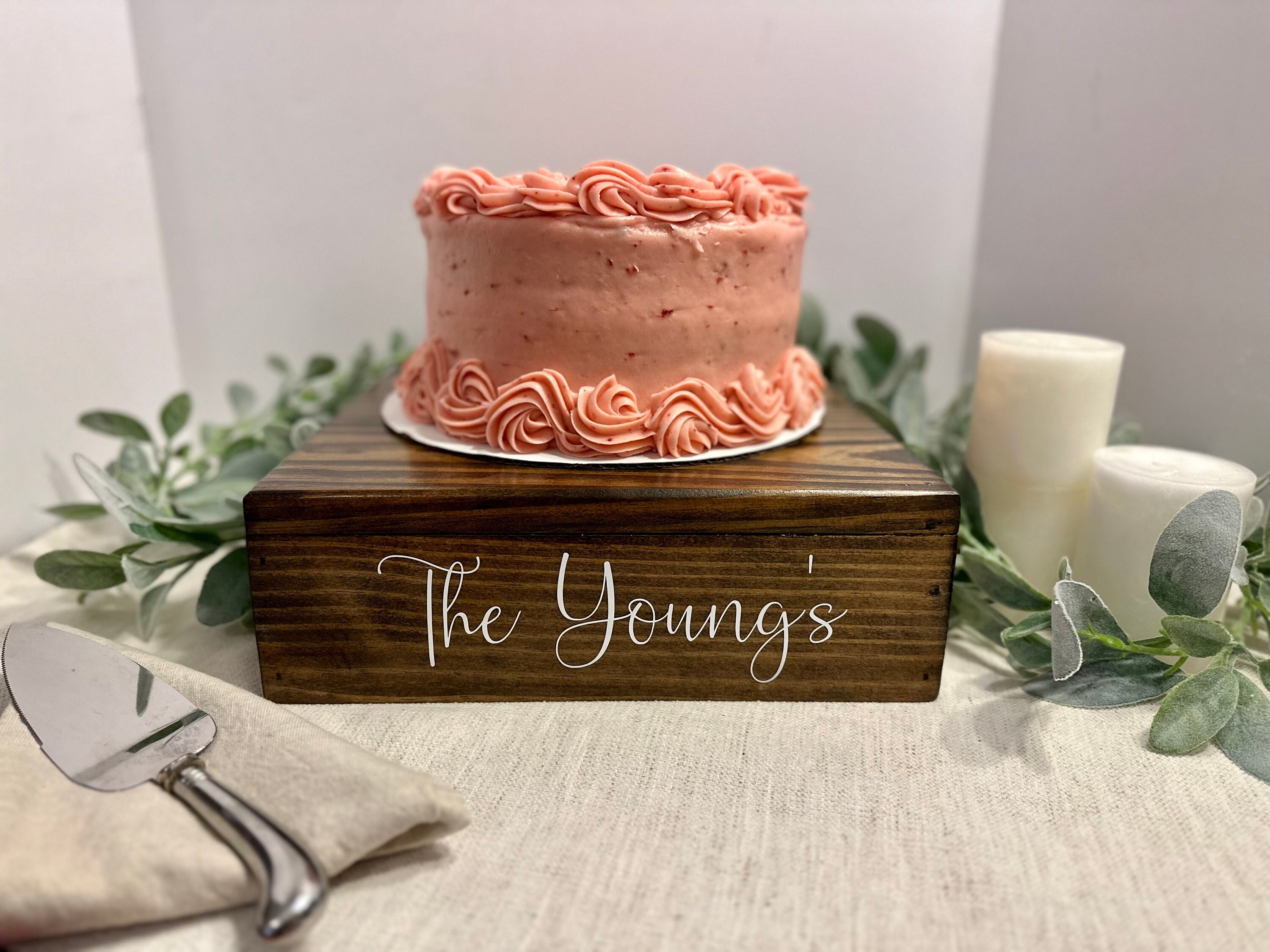 Rustic Wooden Cake Stand, Wedding Cake Stand, Centerpiece - Etsy