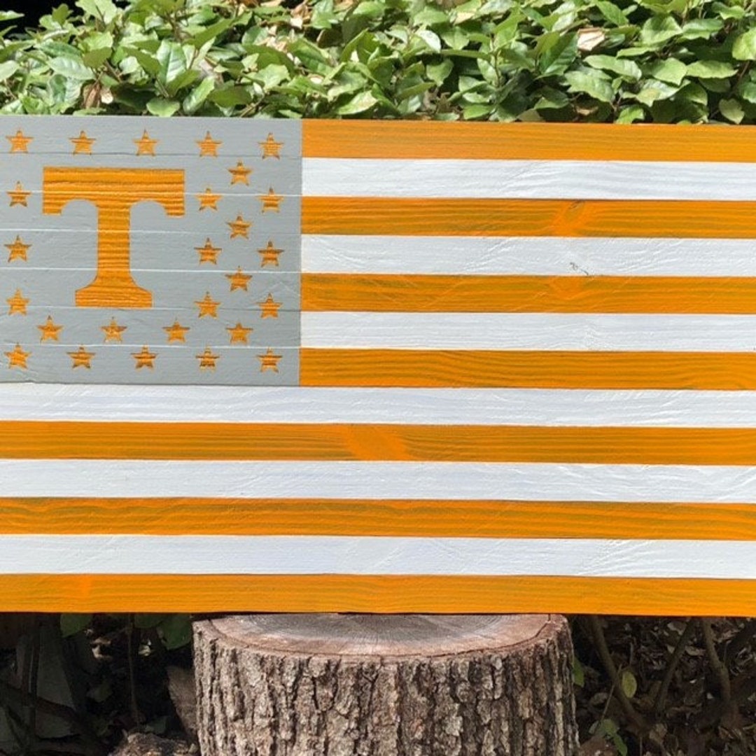Handcrafted Wooden Team Flag - Perfect Sports Fan Gift - Handmade ...