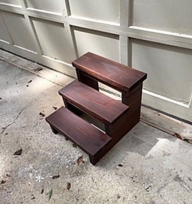 Three Step Stool Extra Large Step Stool - Etsy