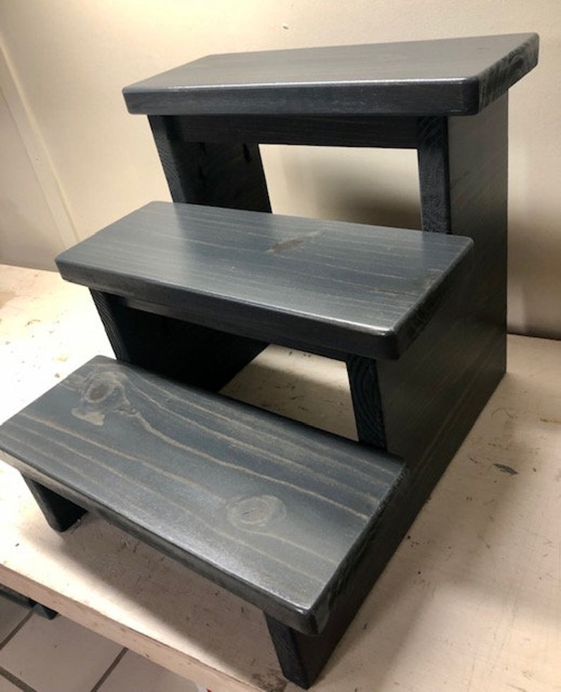 Three Step Stool Extra Large Step Stool - Etsy