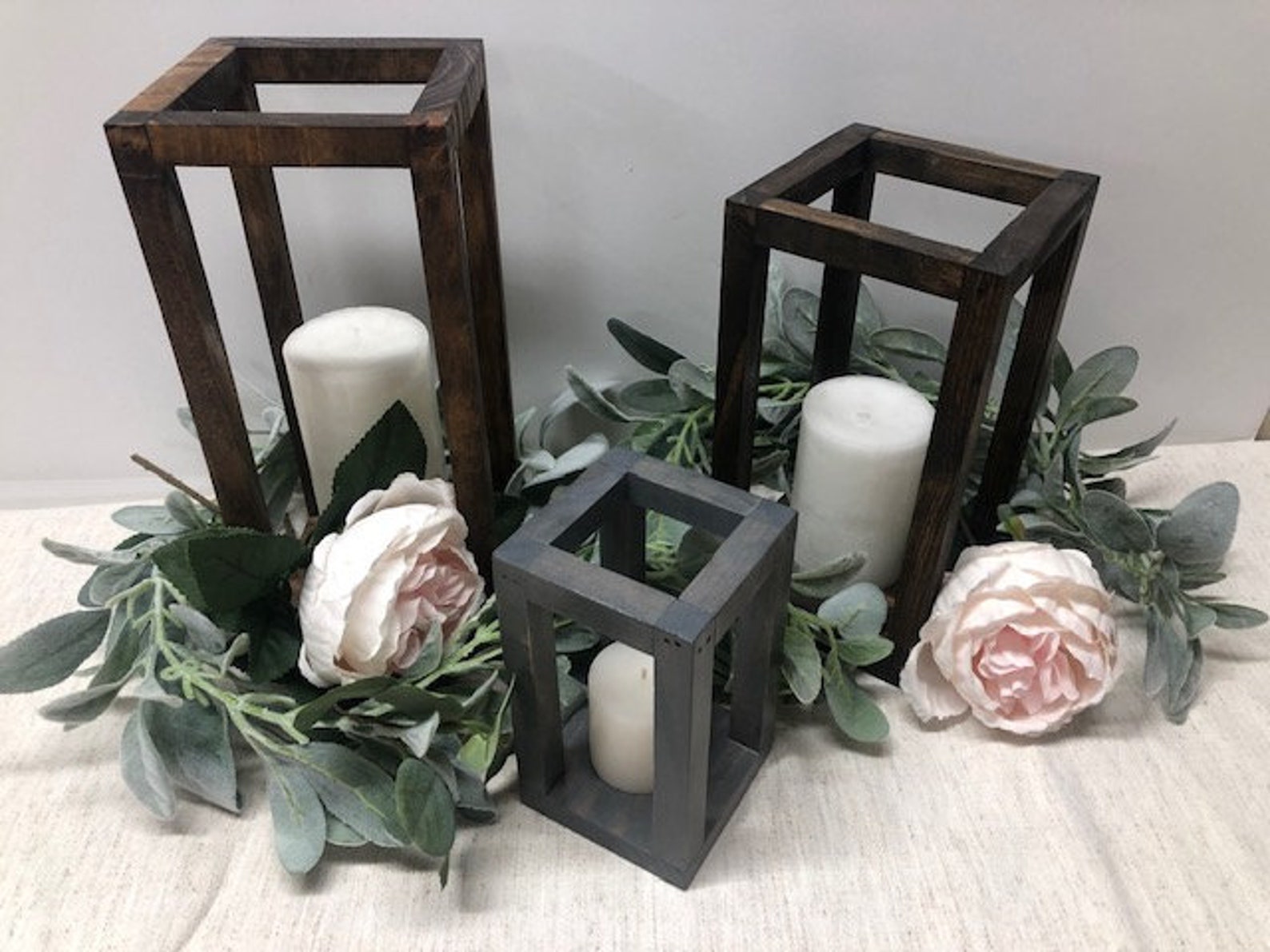 Wooden Lanterns Wedding Centerpieces Rustic Décor - Etsy