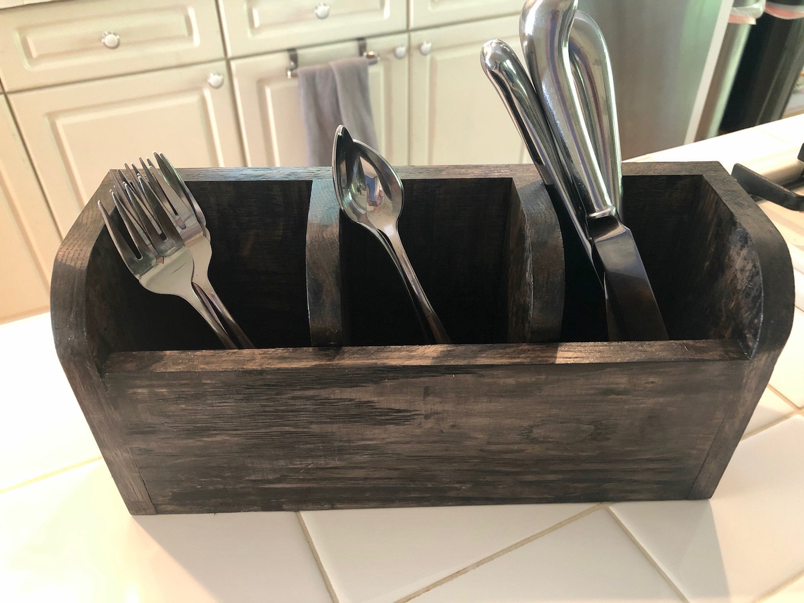 Handcrafted Wooden Utensil Holder Utensil Caddy Kitchen - Etsy
