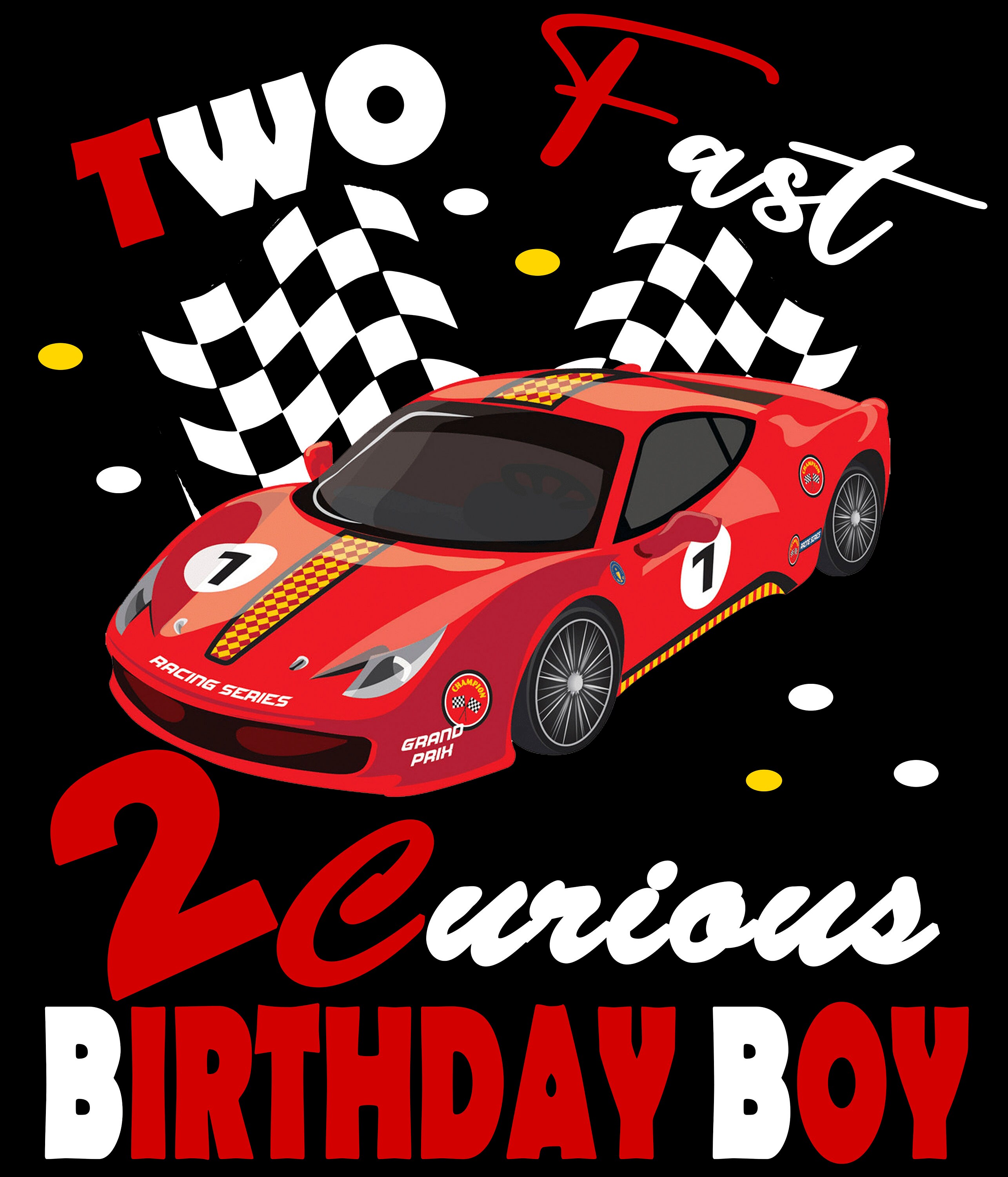 Two Fast 2 Curious Birthday Boy Pit Crew - Etsy