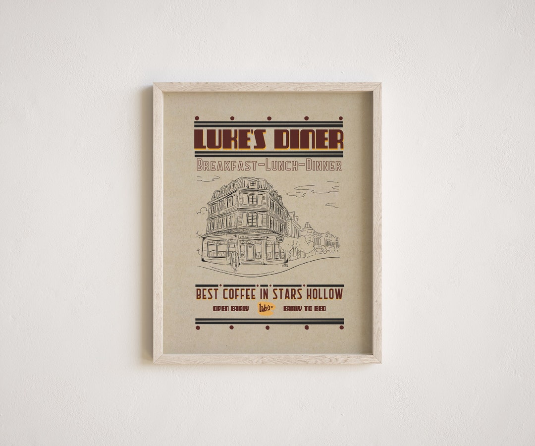 Luke's Diner Flyer and Small Town Diner Flyer Variation Stars Hollow - Etsy
