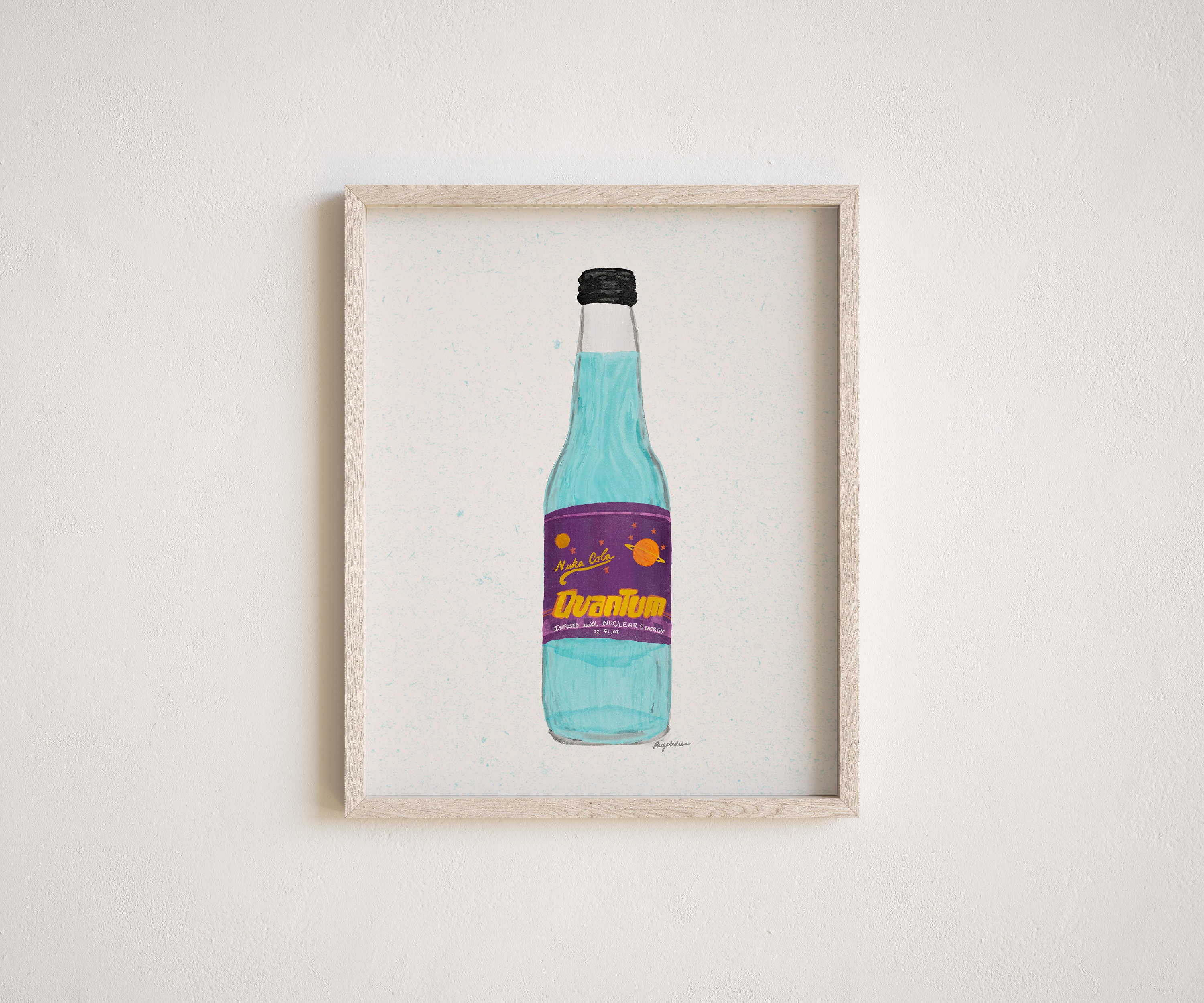 Nuka Cola Quantum Soda Bottle Infused With Nuclear Energy - Etsy