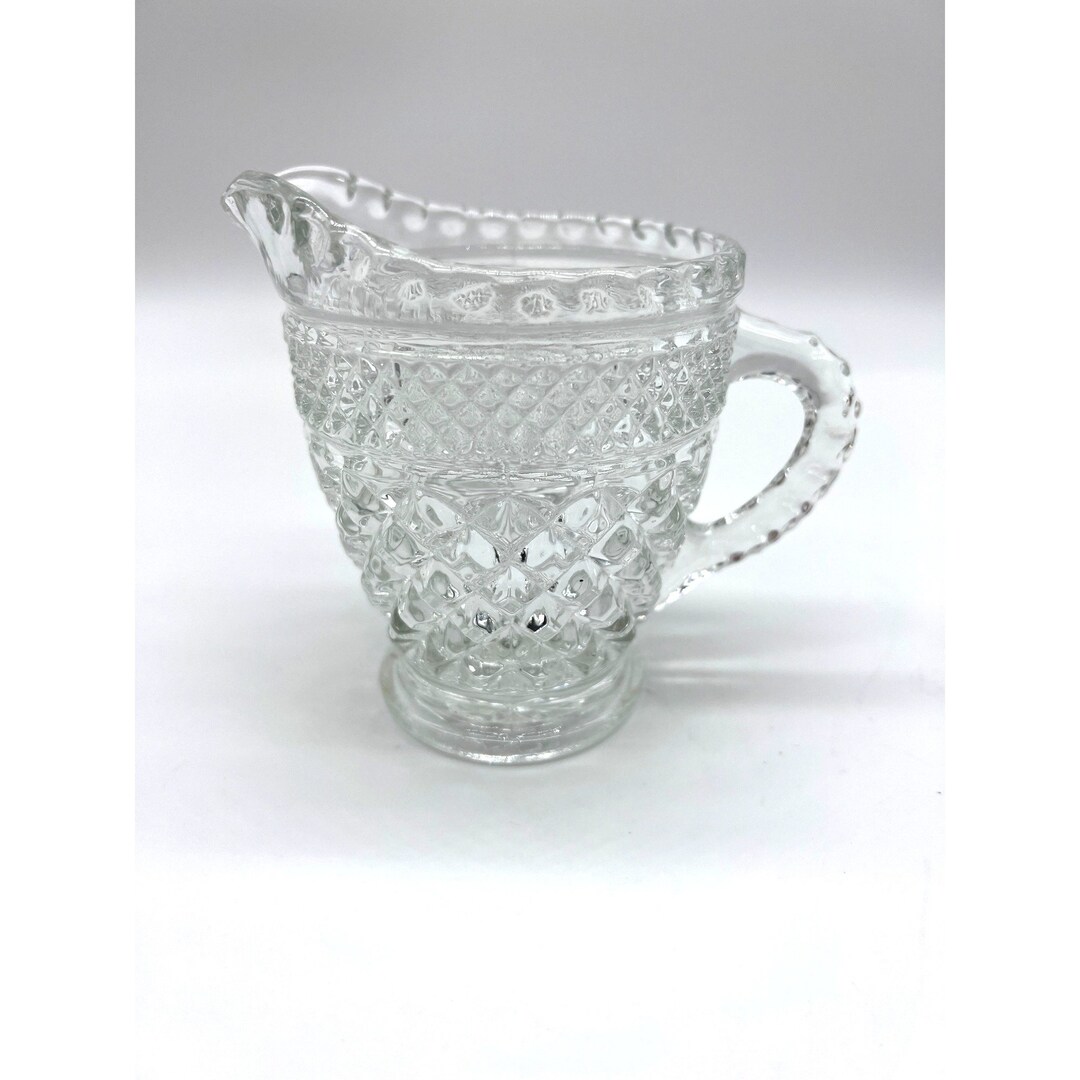 Vintage Anchor Hocking Glass Wexford Crystal Creamer - Etsy