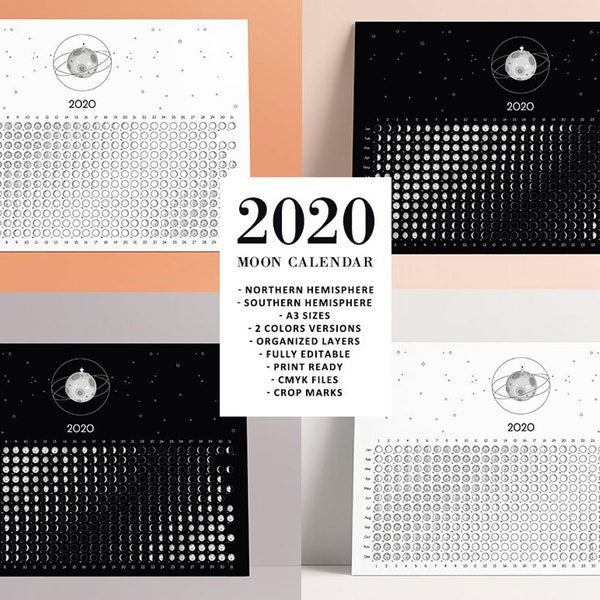 2020 Wall Calendar - Etsy