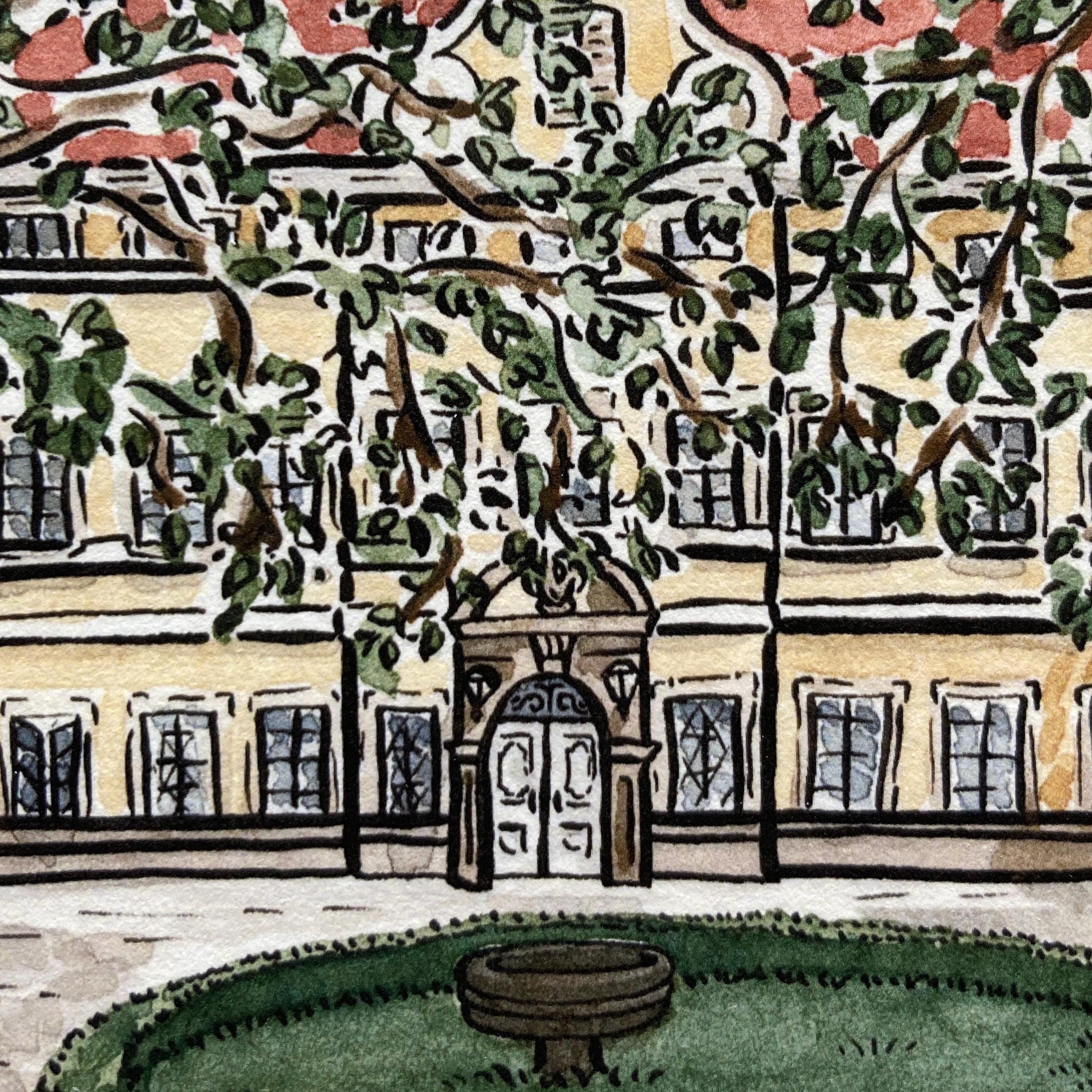 Sound of Music House Large Unframed Print | Sound of Music Watercolor ...