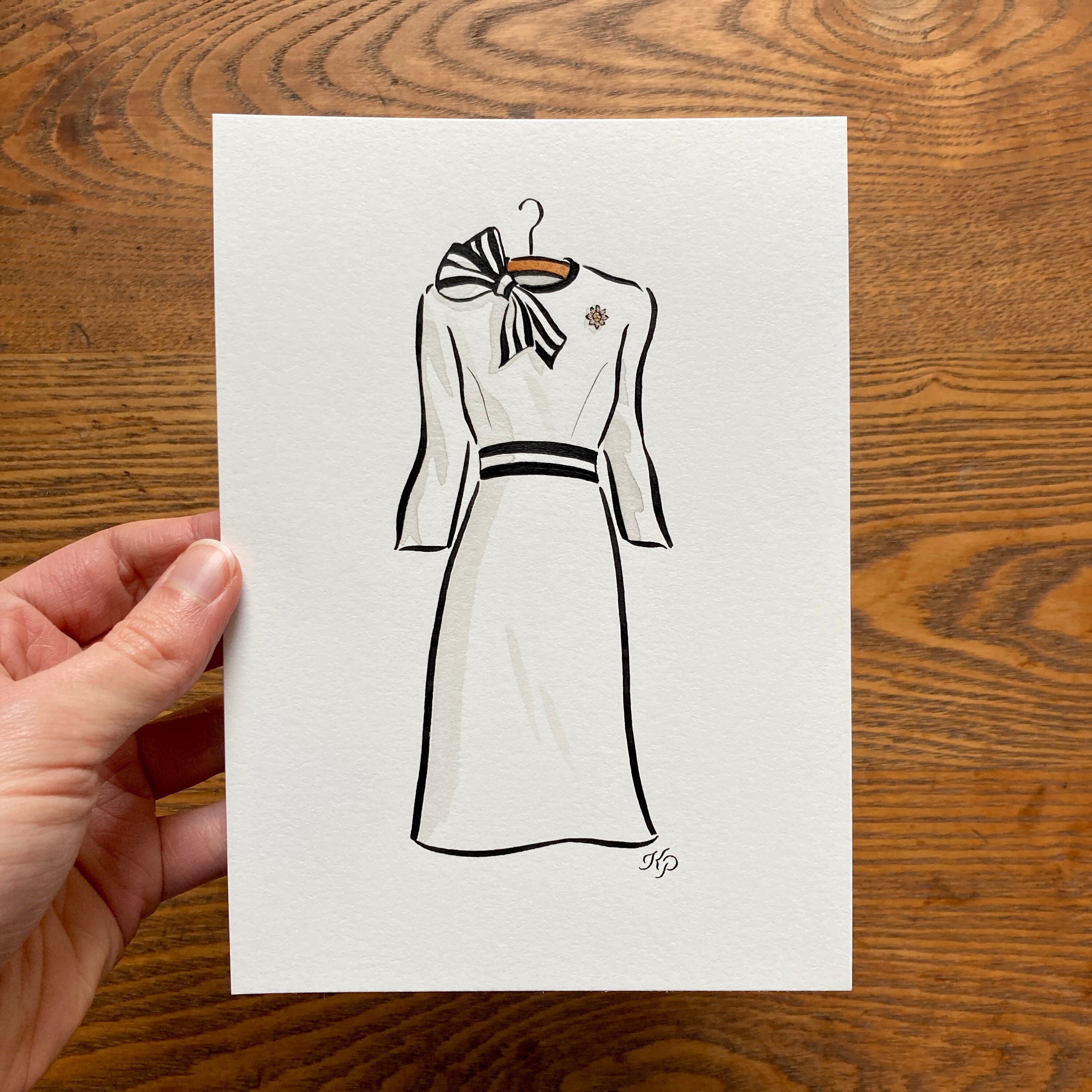 Princess Catherine Dress | Original 5x7 Watercolor Painting | Kate ...