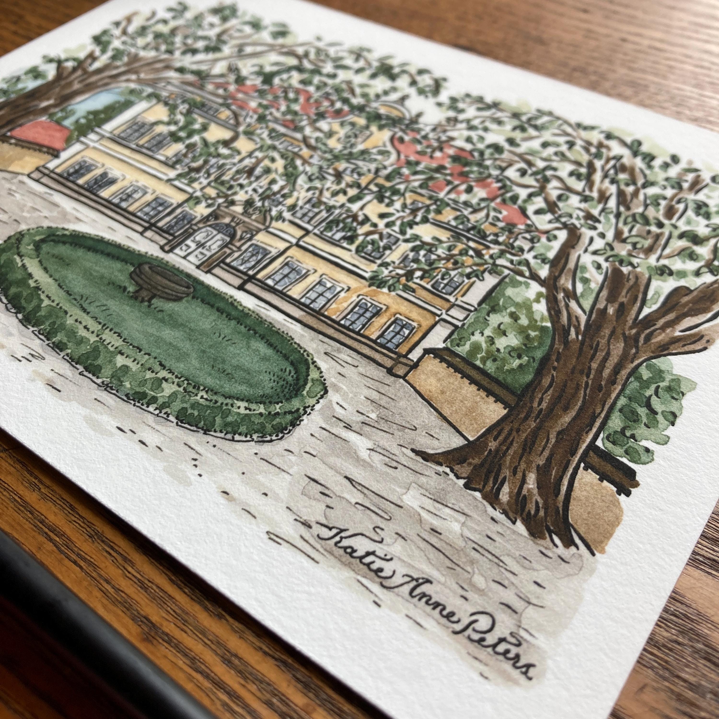 Sound of Music House Large Unframed Print | Sound of Music Watercolor ...