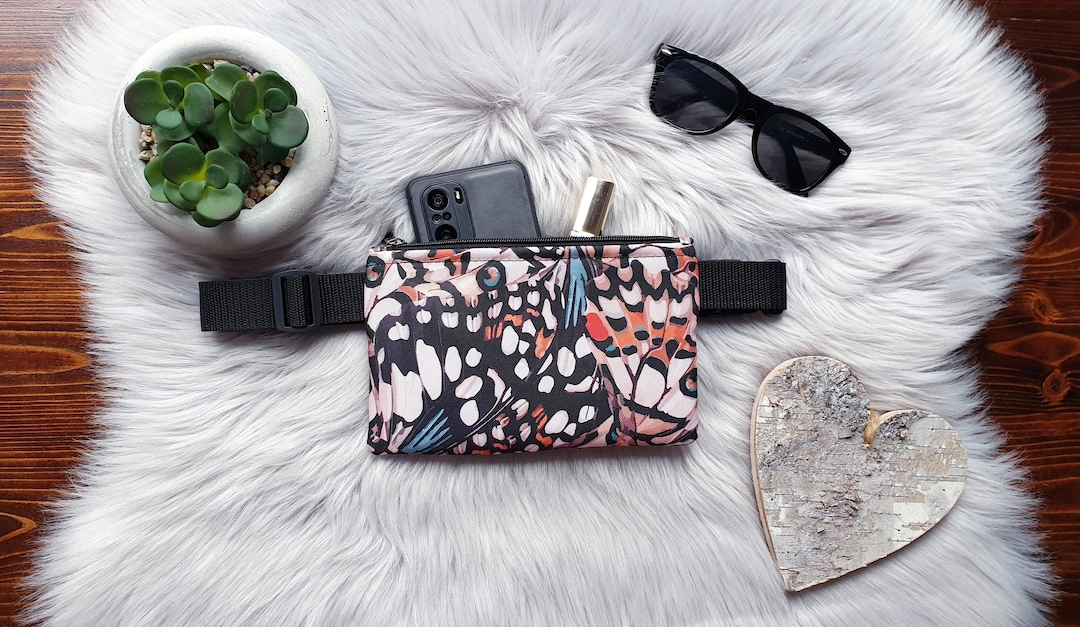 Butterfly Print Wings Small Fanny Pack for Women Bum Bag - Etsy