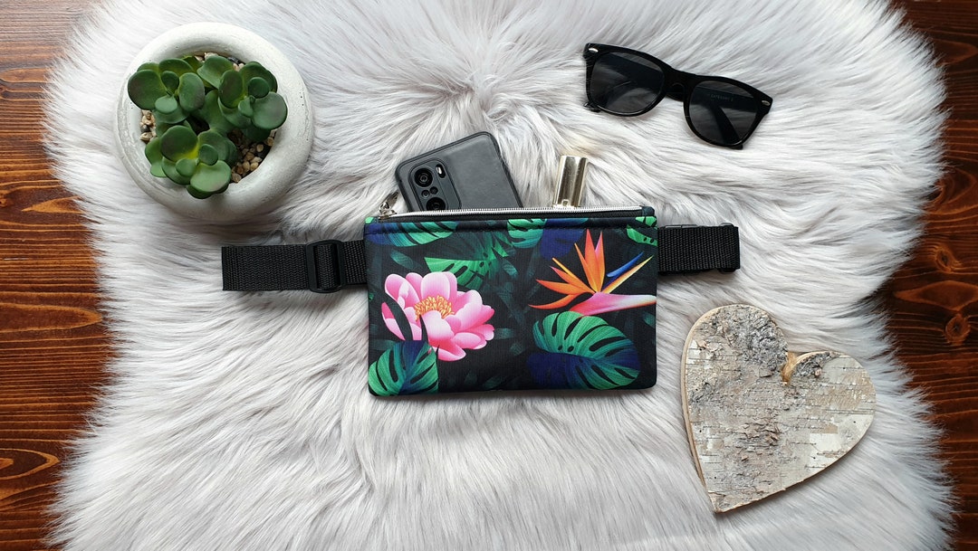 Exotic Flowers Flat Fanny Pack for Women Bum Bag - Etsy