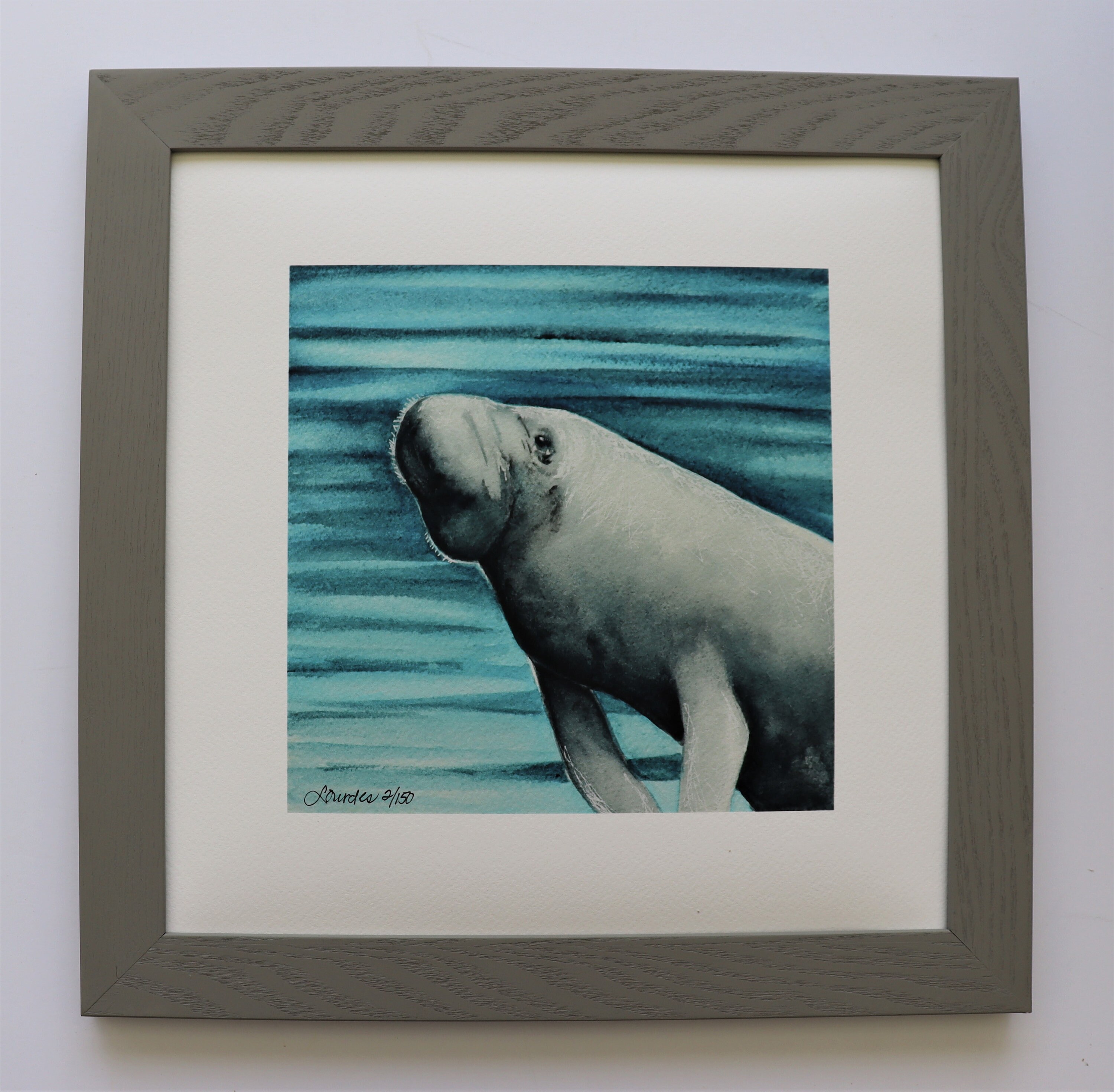 Manatee Limited Edition Fine Art Print Watercolor Manatee - Etsy