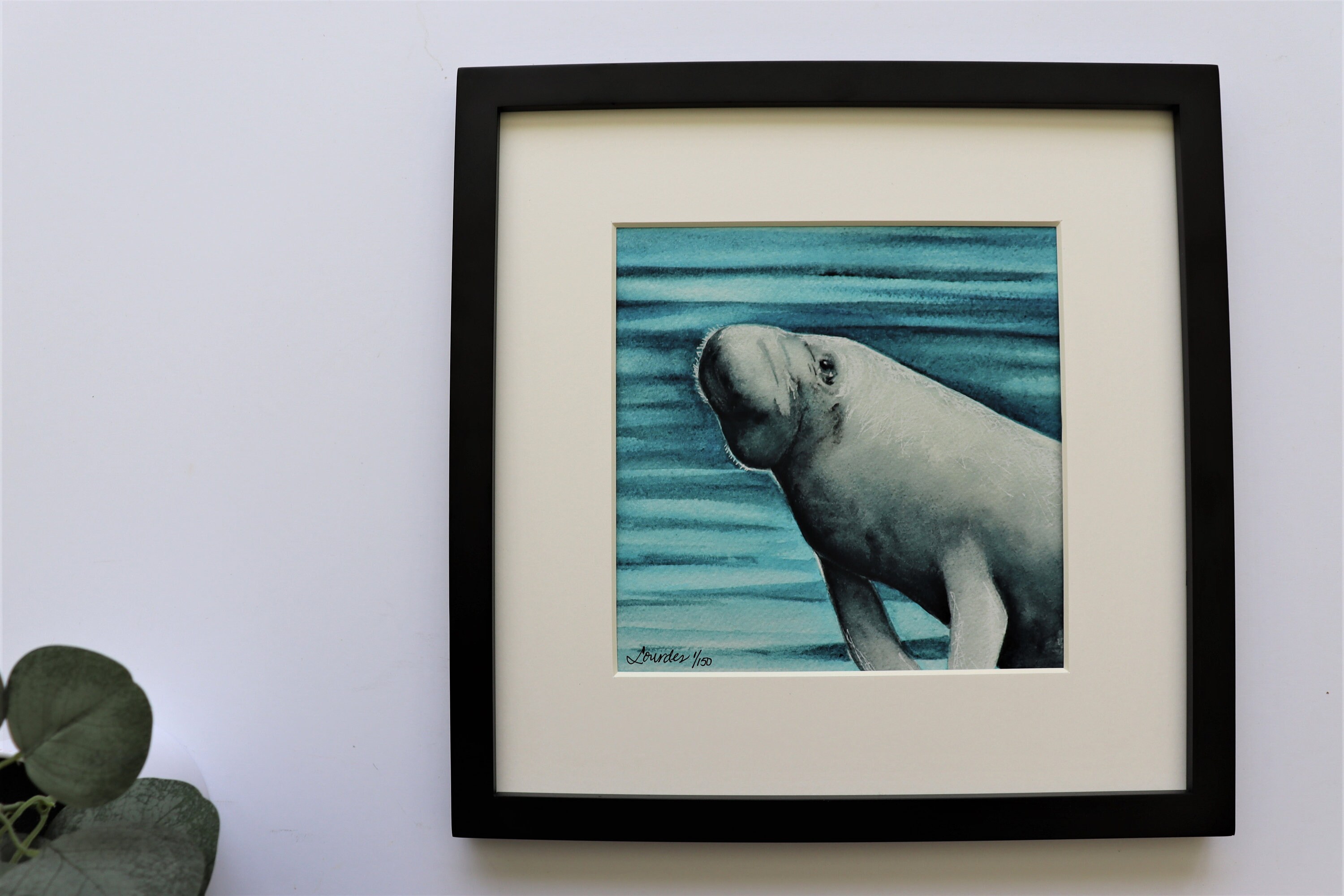 Manatee Limited Edition Fine Art Print Watercolor Manatee - Etsy