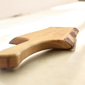 Live Edge Cherry Wood Charcuterie Board With Handle - Cherry Wood ...