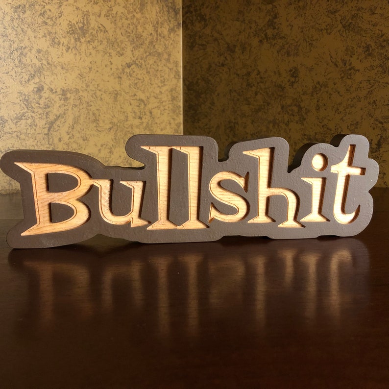 This Sign is BS Multiple Sizes up to 25 Funny Carved - Etsy