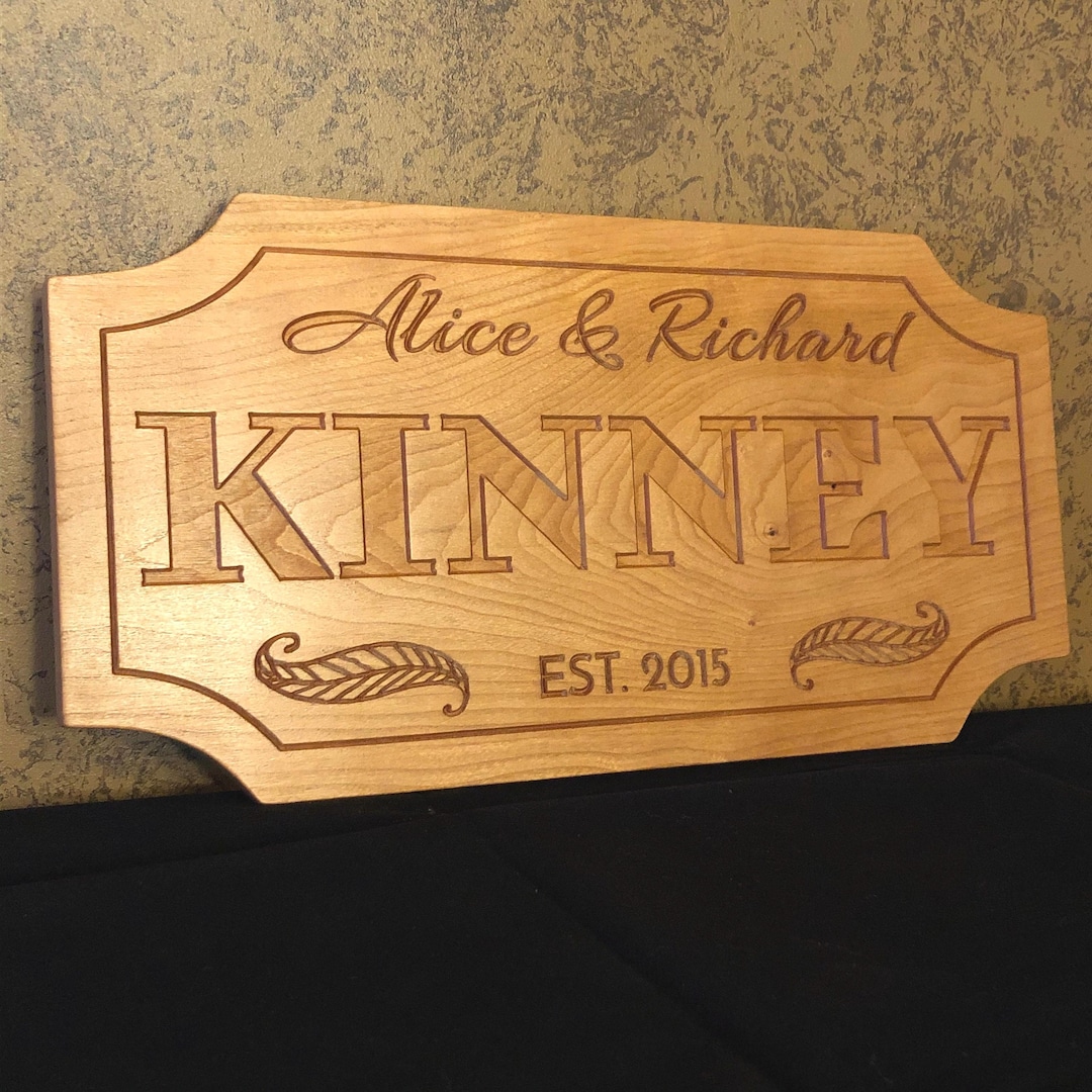 Personalized Hardwood Sign. Custom Wood Sign. Wedding, House Warming or ...