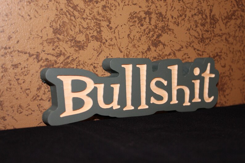 This Sign is BS Multiple Sizes up to 25 Funny Carved - Etsy