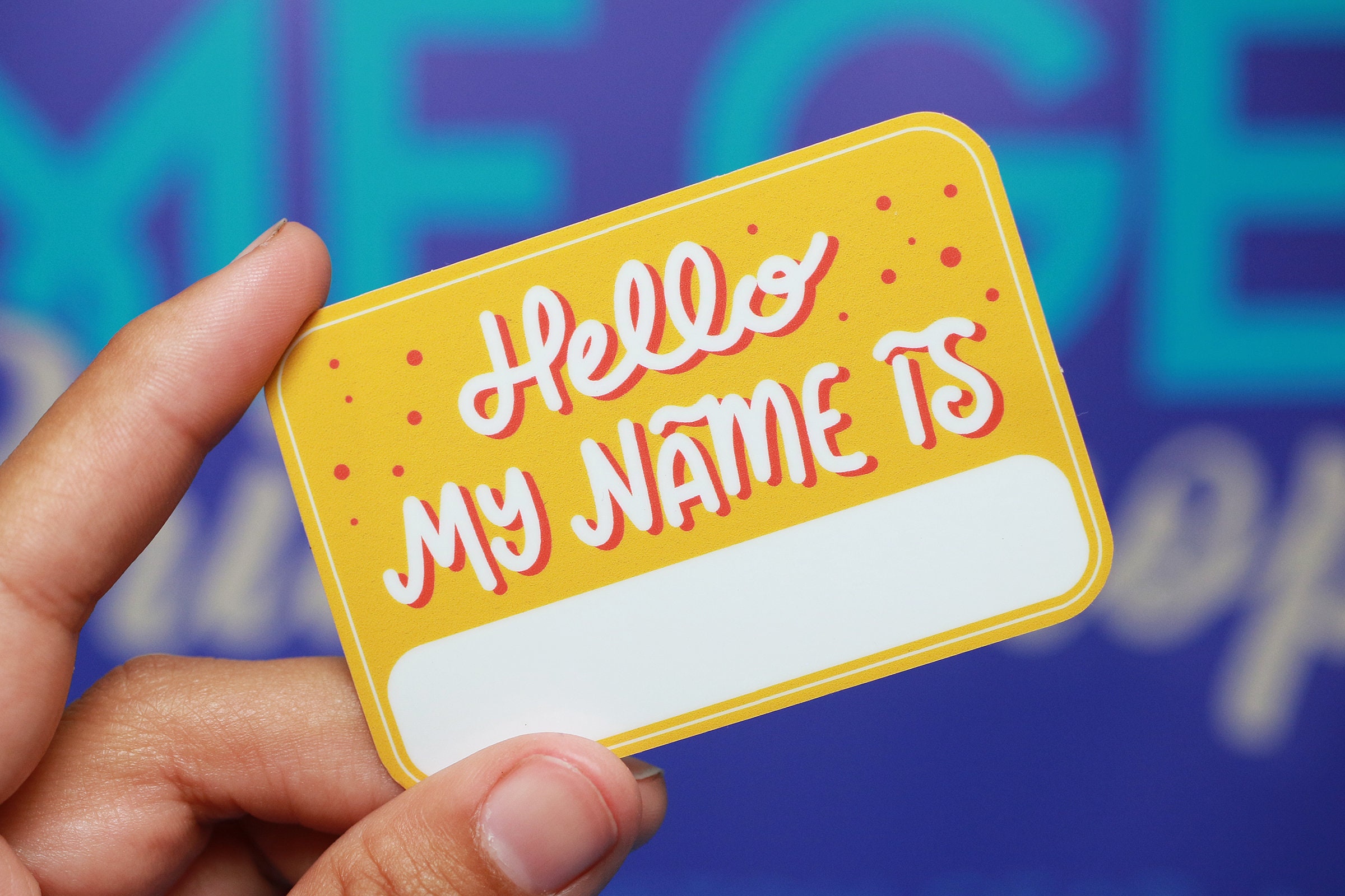 Hello, My Name is 2 Sticker Pack - Etsy