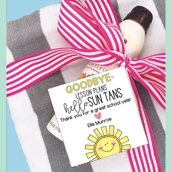 Teacher Gift Tags - Etsy