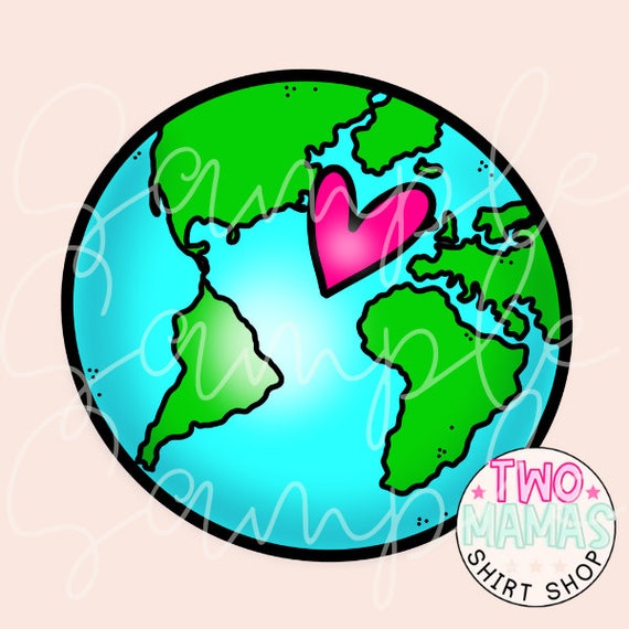 Heart Globe Clip Art